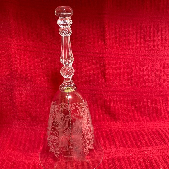Fostoria | Accents | Fostoria Vintage Love Birds Crystal Bell | Poshmark